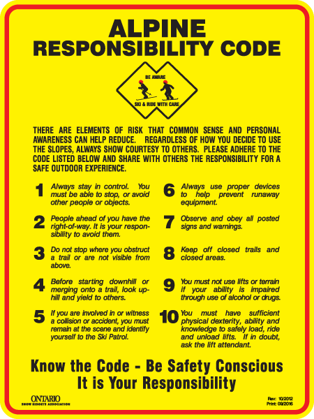 Safety and Risk Awareness - Boler Mountain